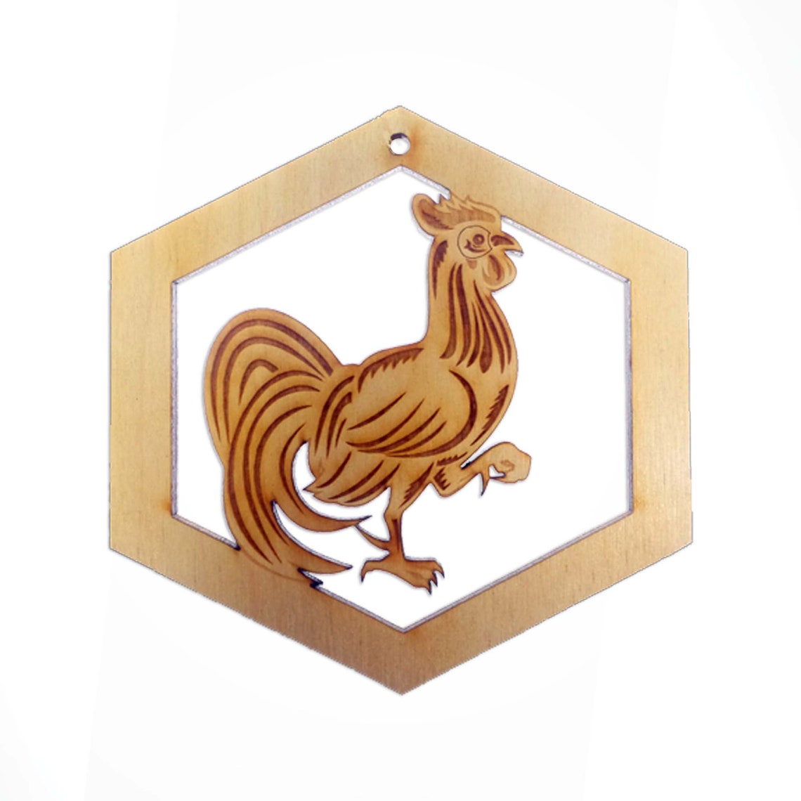 Personalized Rooster Ornament - Rooster Christmas Ornaments - Rooster ...