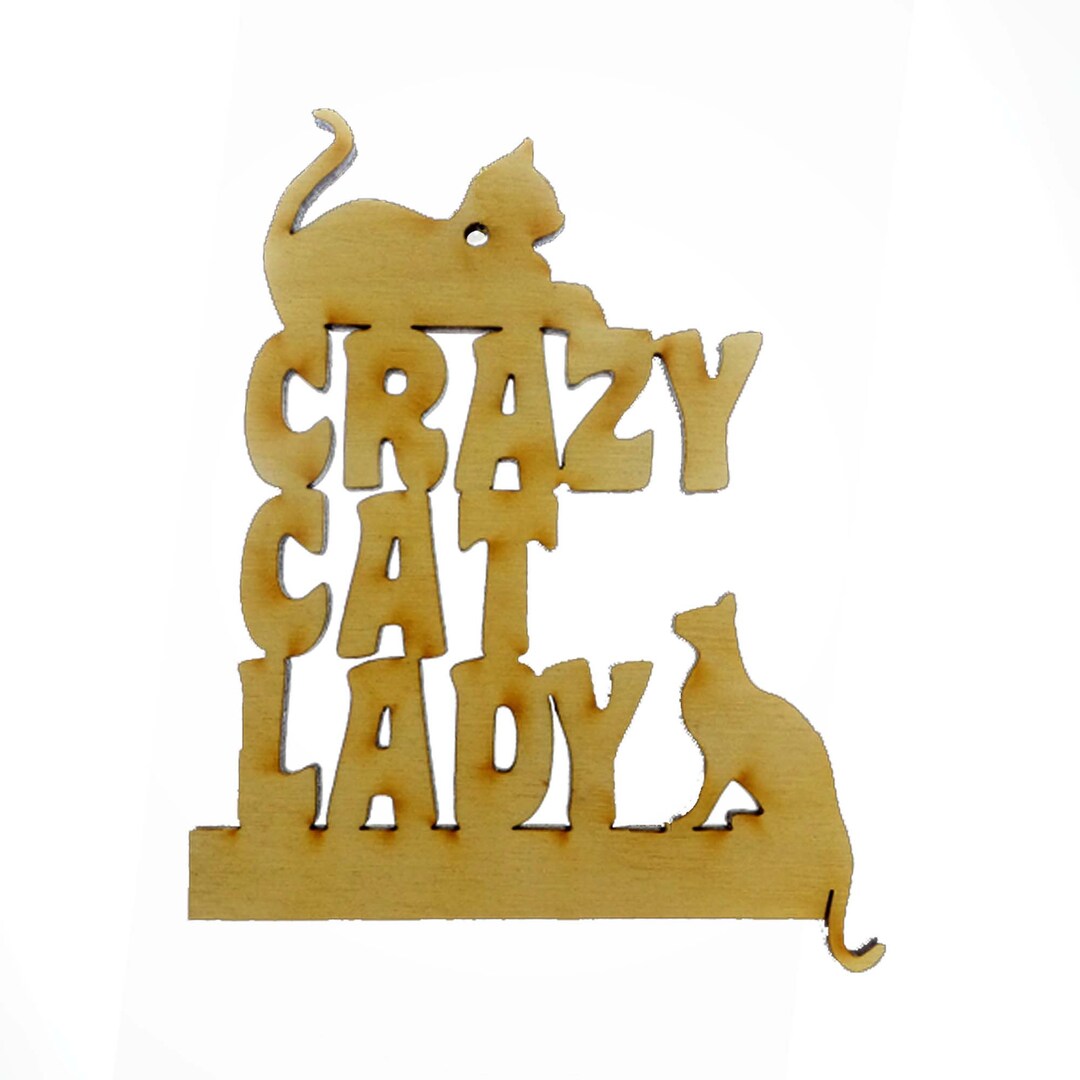 Personalized Crazy Cat Lady Ornament, Unique Crazy Cat Lady Gift, Cat ...