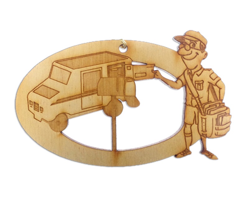 Personalized Mail Man Ornament Mailman Christmas Ornaments | Etsy