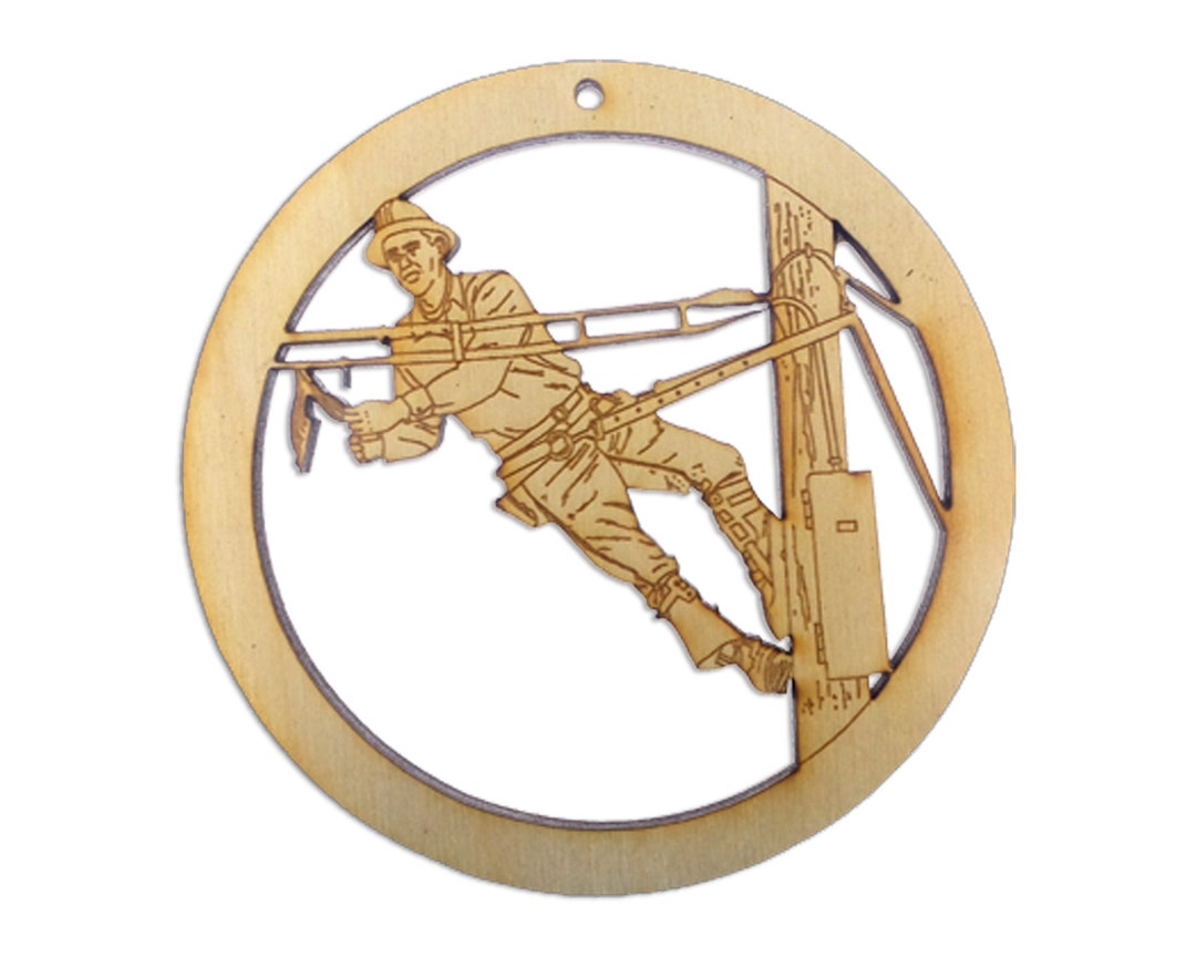 Personalized Lineman Ornament Lineman Ornaments Lineman Gifts Lineman ...