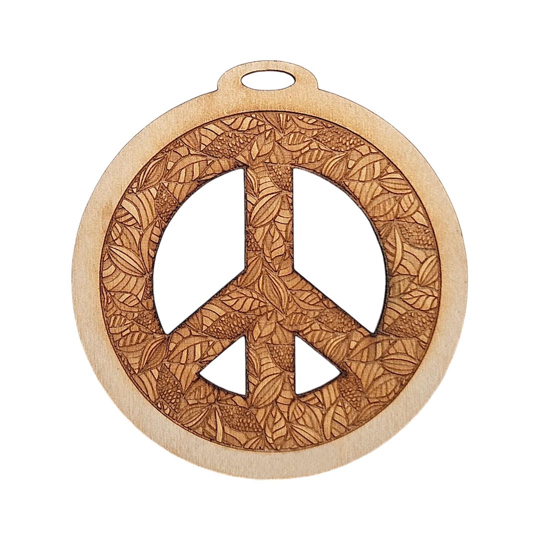 Personalized Peace Sign Ornament - Peace Sign Gift - Peace Sign Decor ...