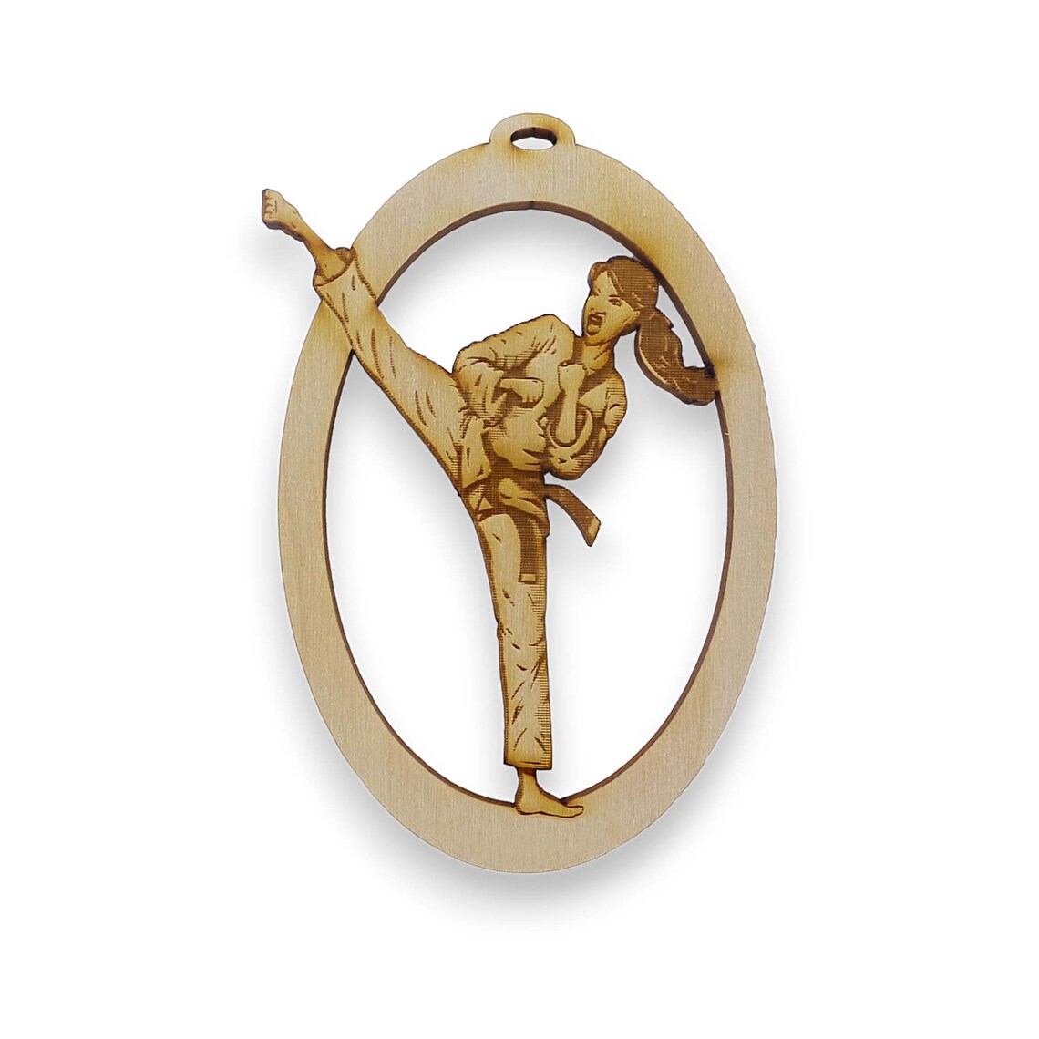 Personalized Karate Ornament, Womens Karate Christmas Ornaments, Unique ...