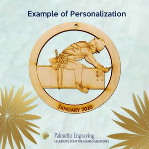 Personalized Steel Iron Worker Ornament, Iron Worker Ornaments, Iron ...