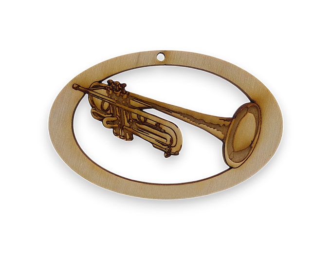 Personalized Trumpet Ornament, Trumpet Christmas Ornament, Trumpet ...