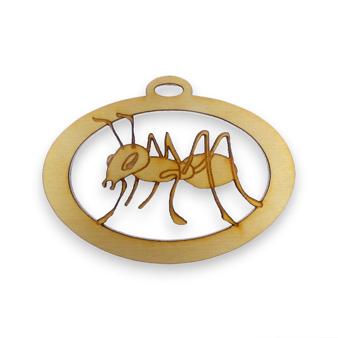 Personalized Ant Ornament | Handcrafted | Unique Nature-themed Holiday ...