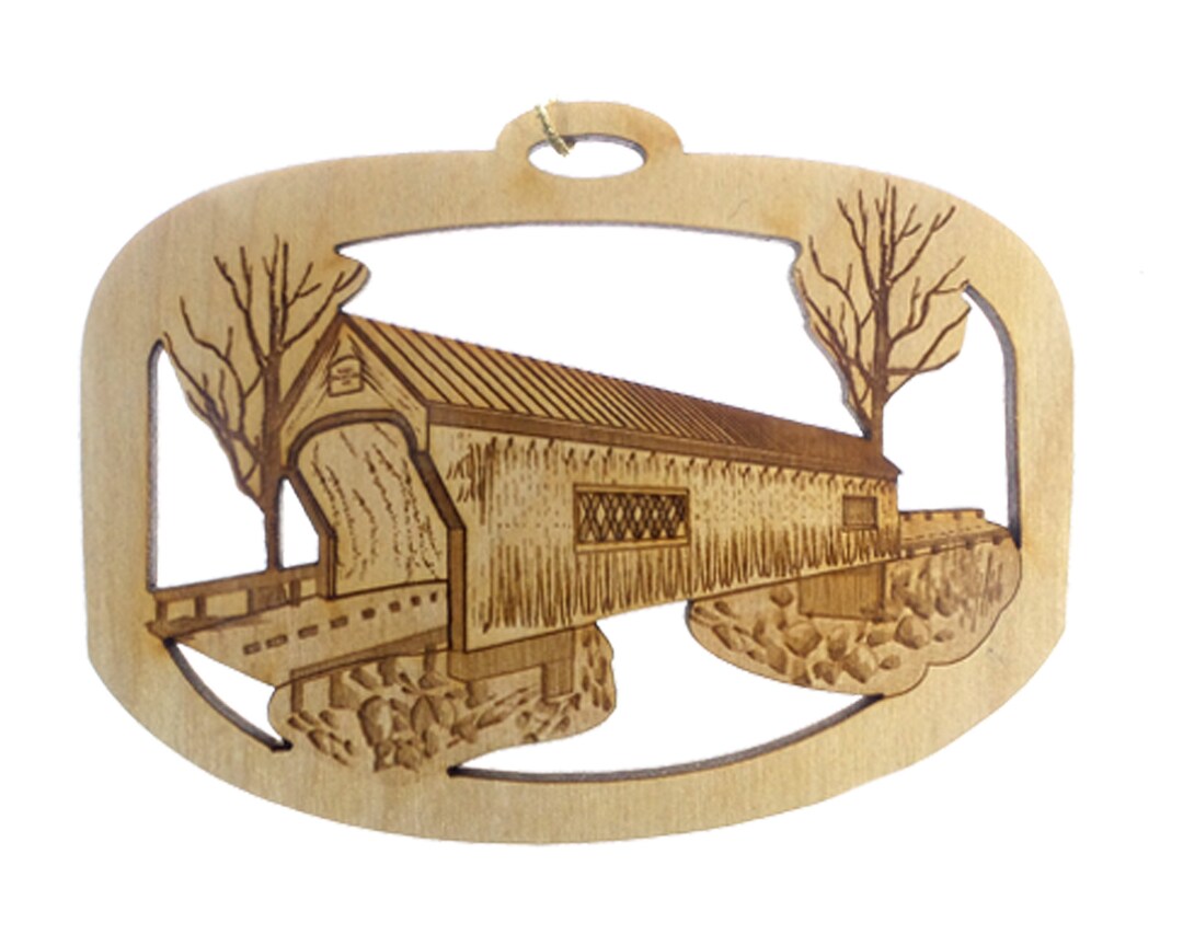 Personalized Covered Bridge Ornament Covered Bridge Gifts Covered ...