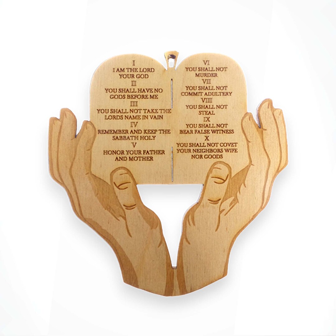 Ten Commandments Ornament - Religious Gift - Religious Ornaments ...