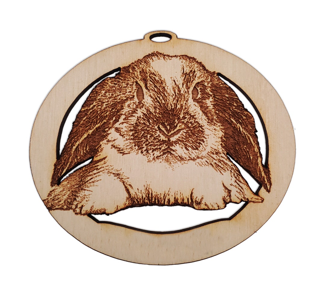 Personalized Lop Bunny Ornaments, Lop Bunny Christmas Ornament, Unique ...