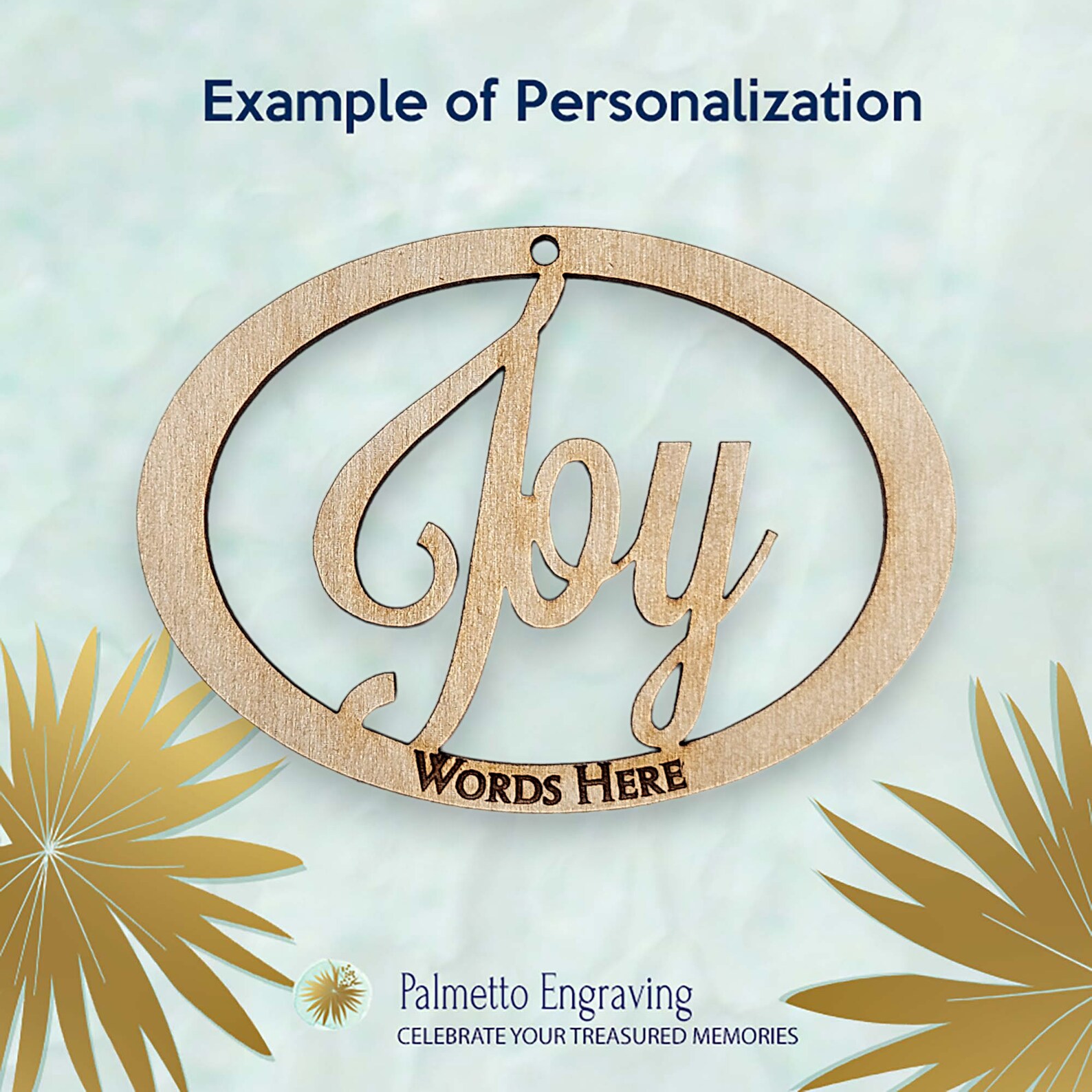 Personalized Joy Ornament - Joy Ornaments - Joy Decorations - Joy Decor ...