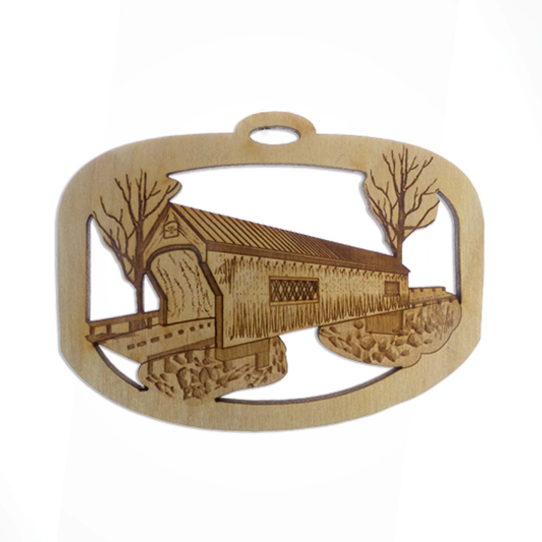 Personalized Covered Bridge Ornament - Covered Bridge Gifts - Covered ...