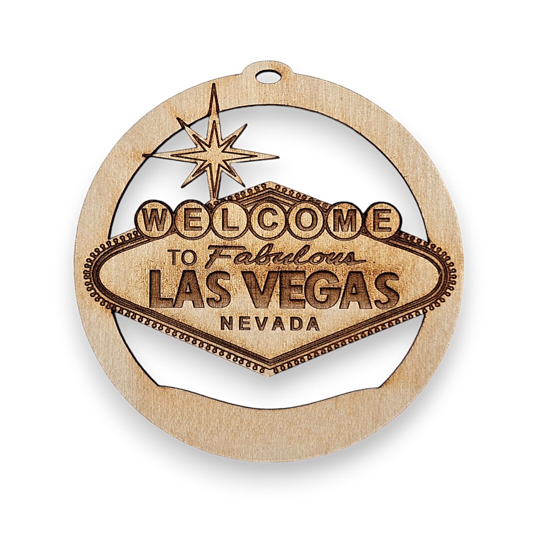 Personalized Welcome to Las Vegas Sign Ornament - Personalized Las ...