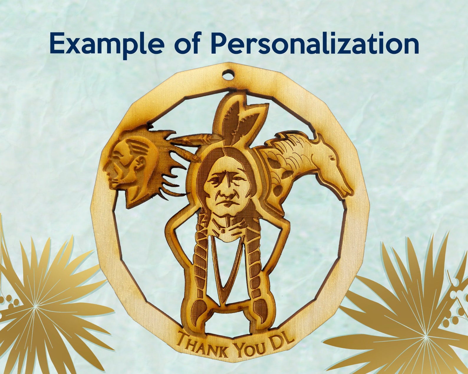 Personalized Native American Ornament Unique American Indian - Etsy