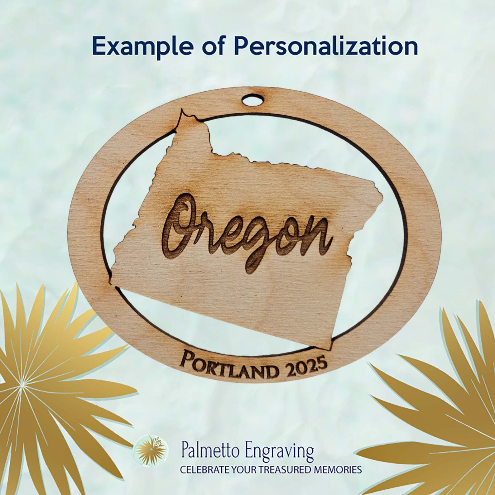 Personalized Oregon Ornament - Oregon State Ornaments - Oregon Gift ...