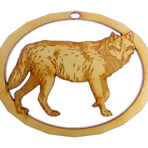 Personalized Wolf Ornament Wolf Christmas Ornament Unique - Etsy