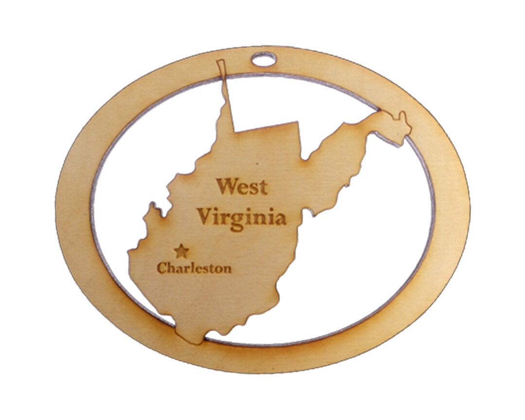 Personalized West Virginia Ornament West Virginia State - Etsy