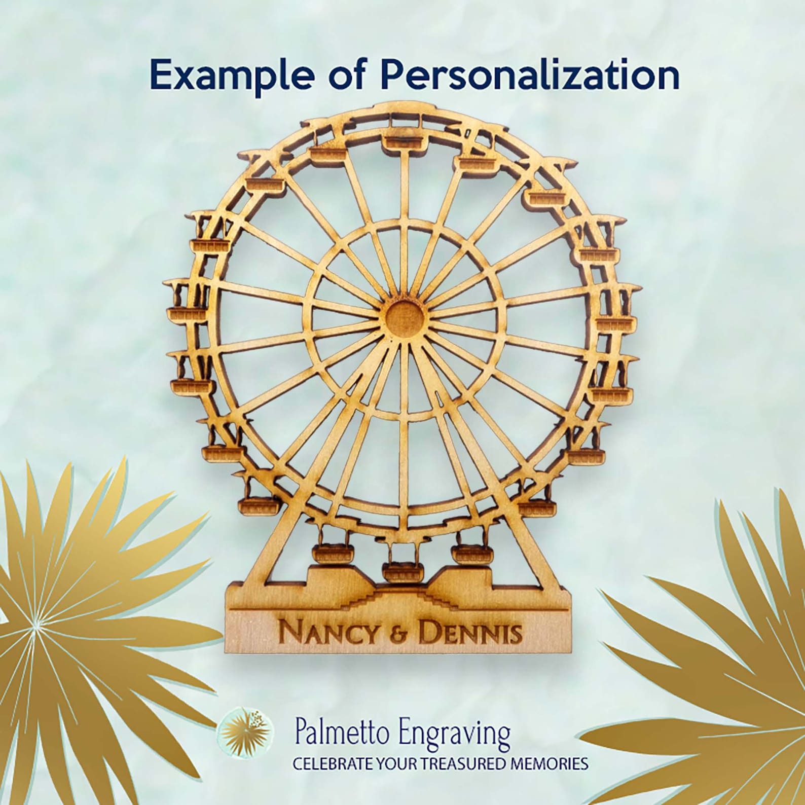 Personalized Ferris Wheel Ornament - Ferris Wheel Ornaments - Ferris ...