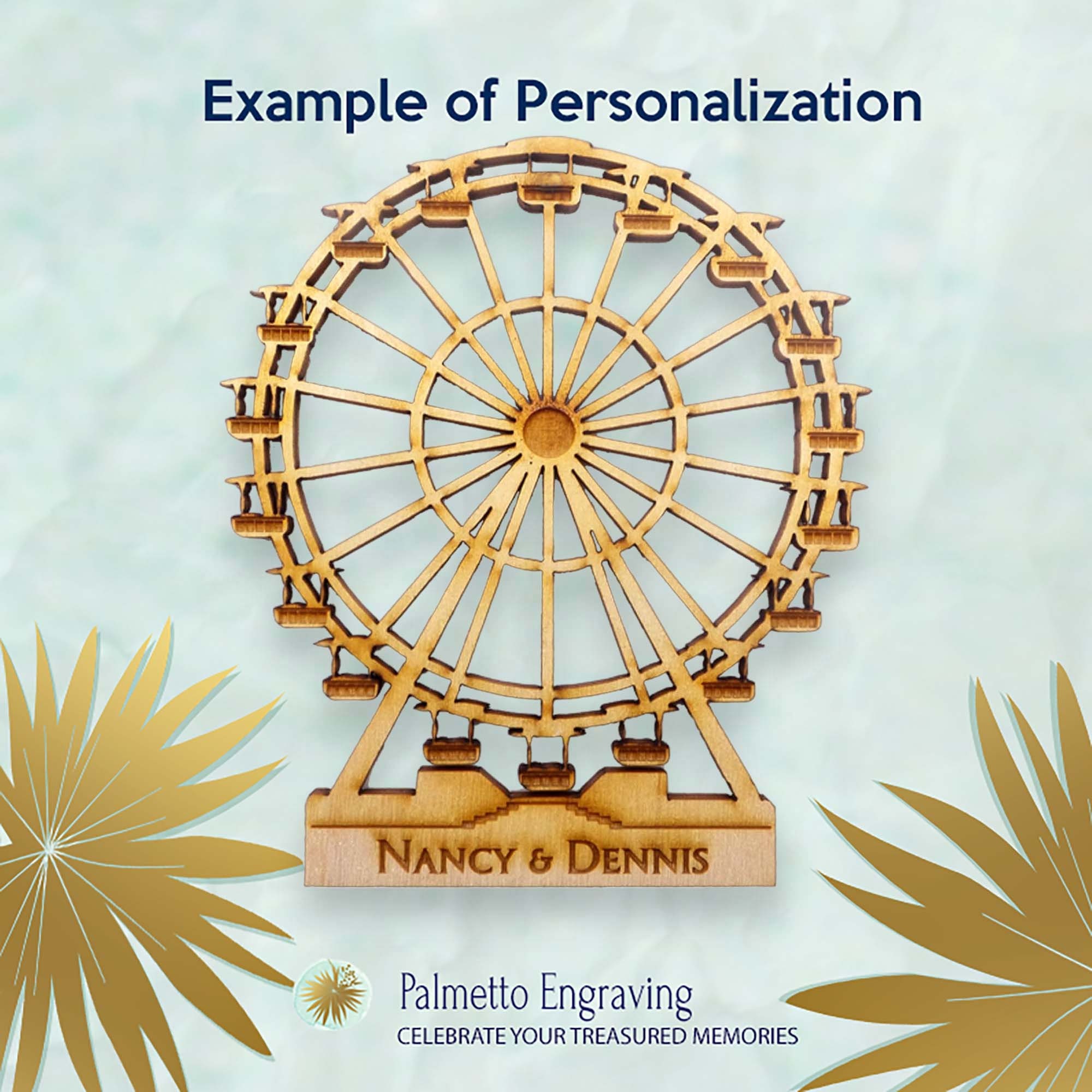 Personalized Ferris Wheel Ornament - Ferris Wheel Ornaments - Ferris ...