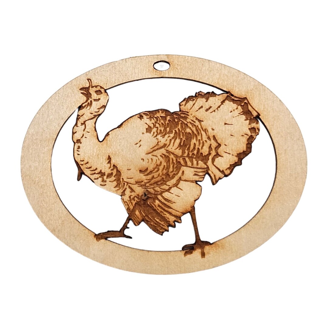 Personalized Turkey Ornament - Turkey Christmas Ornaments - Turkey Gift ...