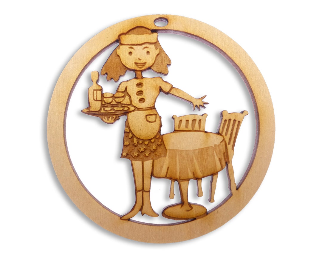 Personalized Waitress Ornament Waitress Gift Waitress - Etsy