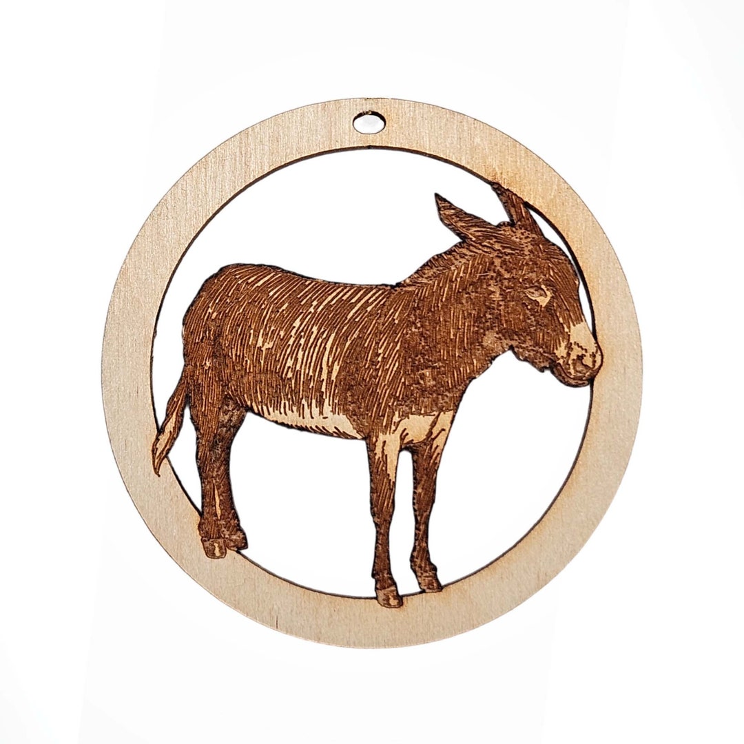 Personalized Donkey Ornament - Donkey Ornaments - Donkey Gift - Unique ...