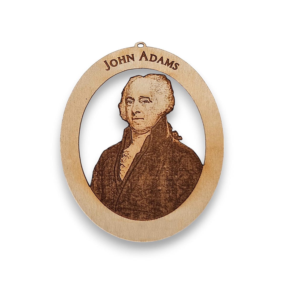 Personalized John Adams Ornament, Founding Father Christmas Ornament ...