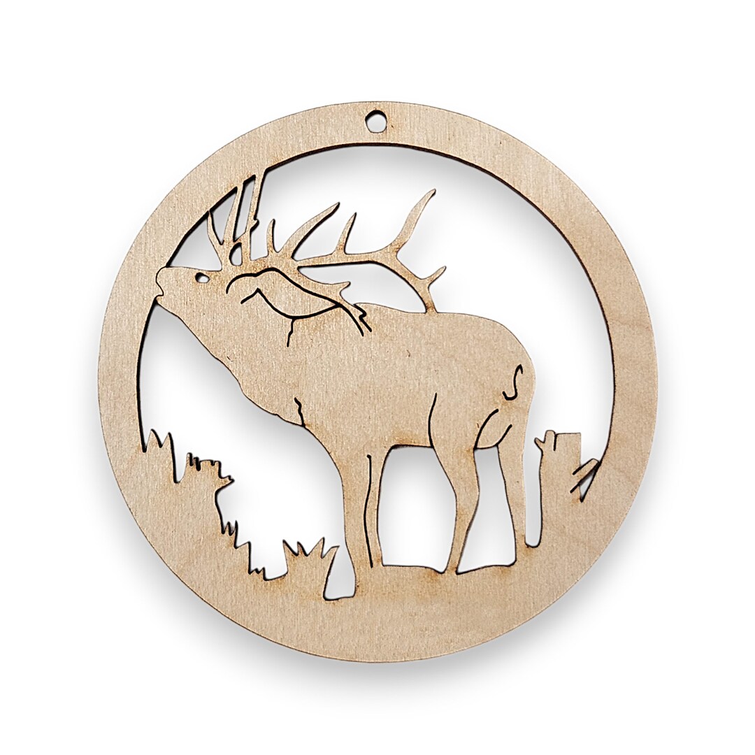 Personalized Elk Ornament, Elk Christmas Ornaments, Elk Gifts, Gift for ...