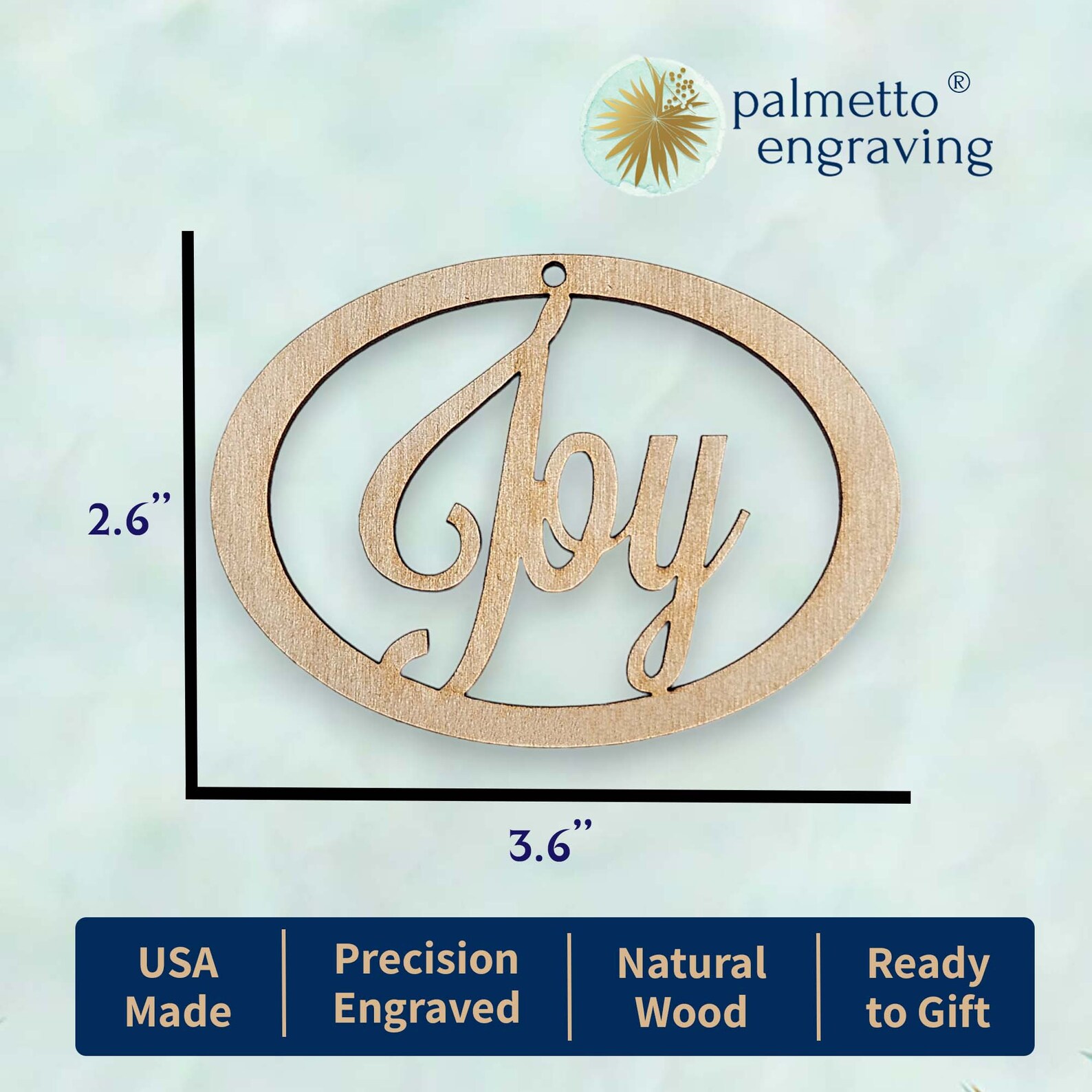 Personalized Joy Ornament - Joy Ornaments - Joy Decorations - Joy Decor ...