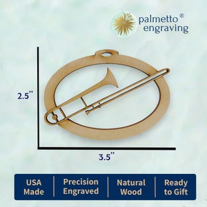 Personalized Trombone Christmas Ornament - Musician Christmas Ornament ...