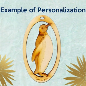 Personalized Penguin Ornament, Penguin Gifts for Her, Unique Penguin ...