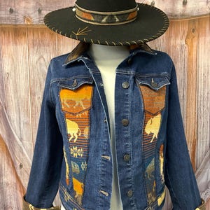 Buffalo Cowgirl Denim Jacket or Vest Custom Made With PNW Buffalo ...