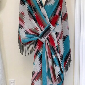 Native American Blossom Wrap-made of Italian Tribal Wool-western ...