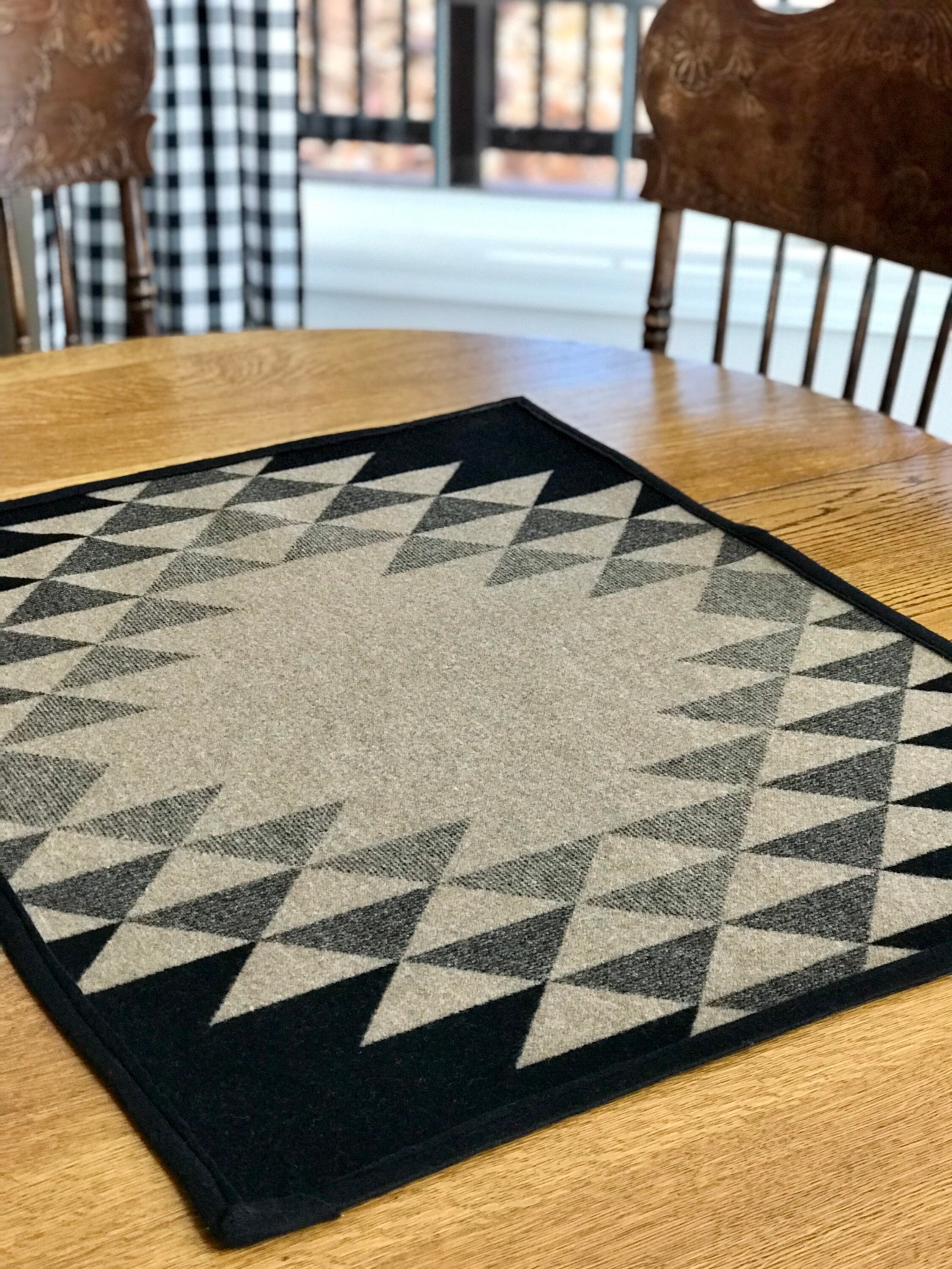 Dark Thunder Tribal Inspired Large Table Runner-custom Made of - Etsy