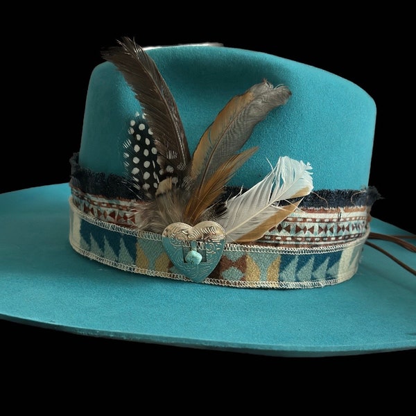 Denim Cowboy Hat - Etsy