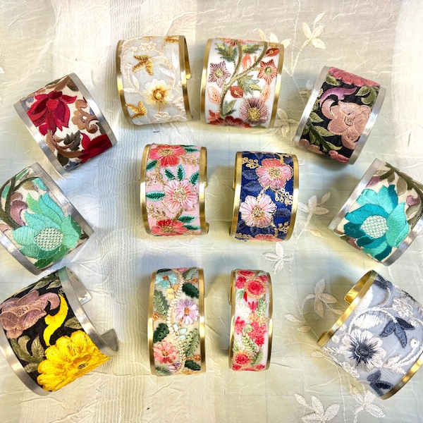 Embroidered Cuff - Etsy