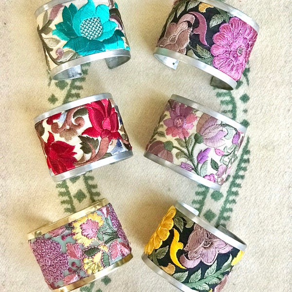 Embroidered Cuff - Etsy