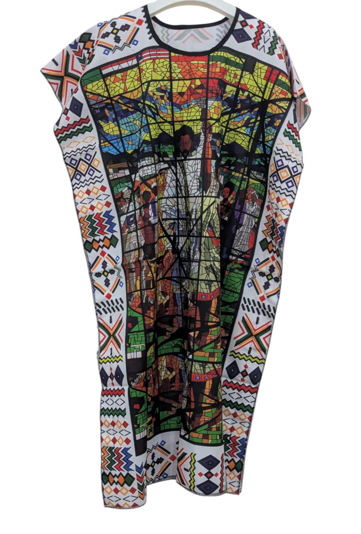 Dress"total Libration of Africa" "renowned Stained-glass by Artist ...