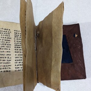 Antique Ethiopia Orthodox Coptic Geez Bible Manuscript Written on ...