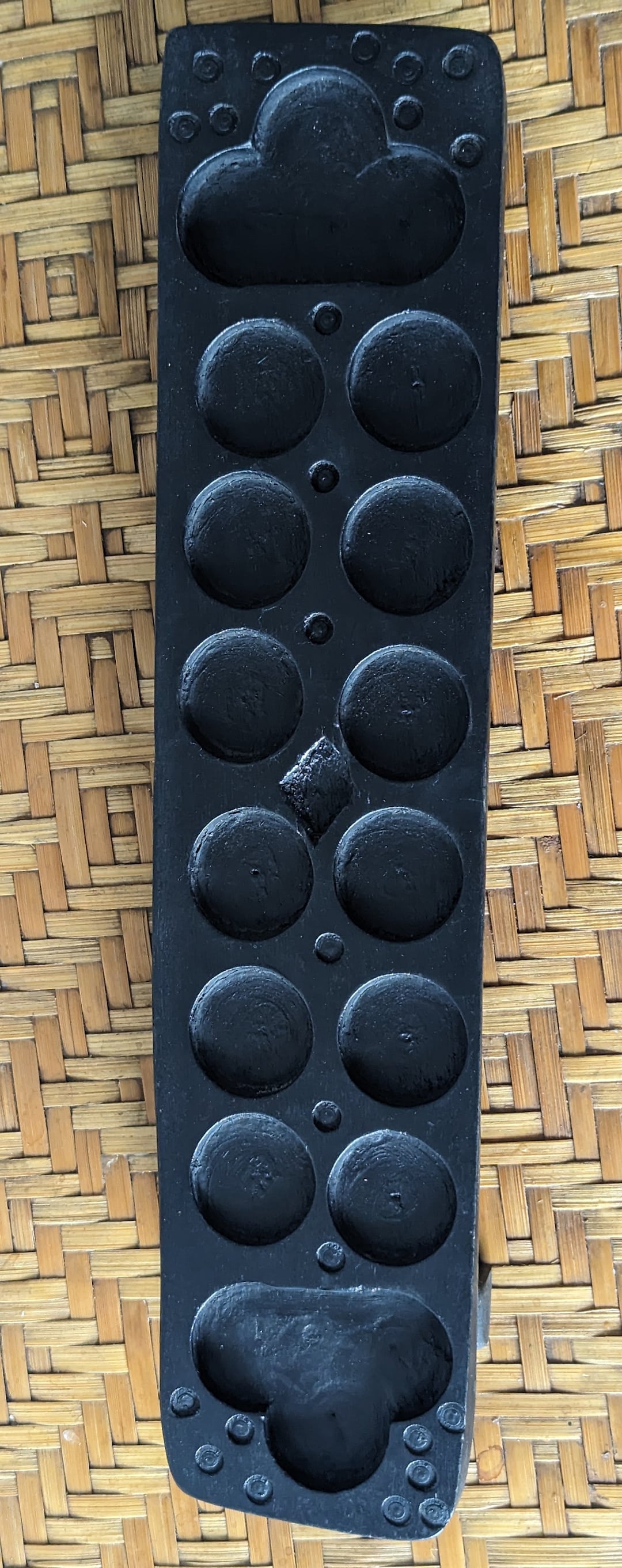 Vintage, African Ethiopian Wood Mancala/gebeta Game Board 15 1/4" X 3 1 ...