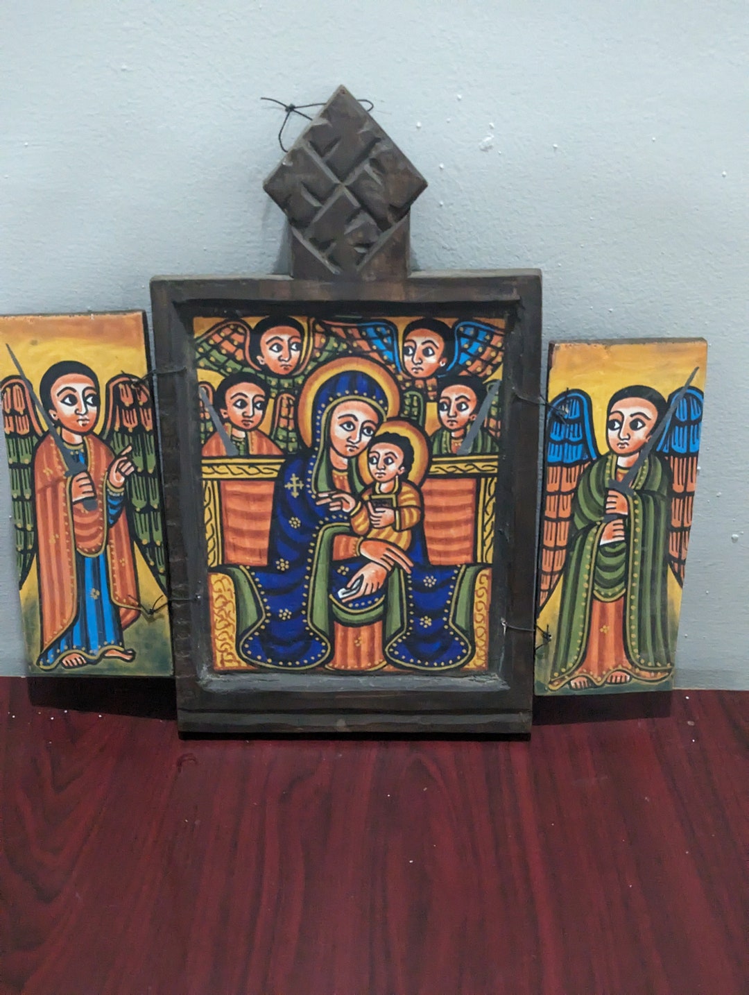 Antique Ethiopian Orthodox Wood Icon Biblical Paintings Home Decor - Etsy