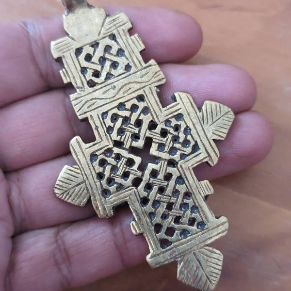 Gold Coptic Cross Pendant - Etsy