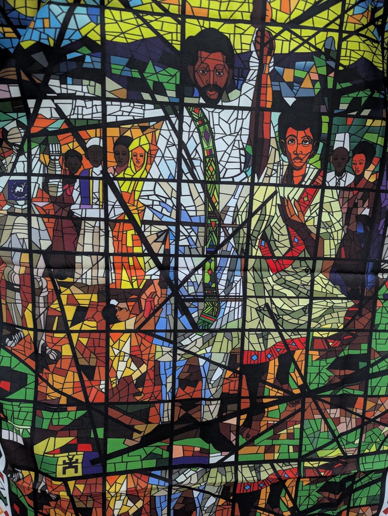Dress"total Libration of Africa" "renowned Stained-glass by Artist ...