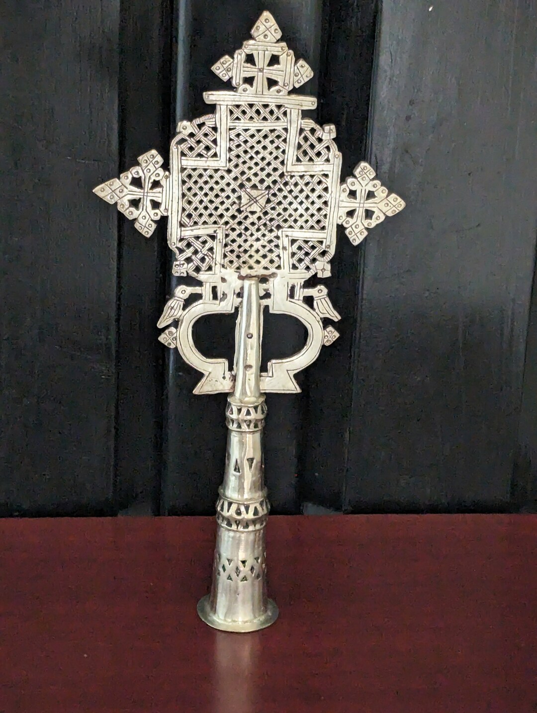 Ethiopian Orthodox Handmade Processional Cross, Christian Home Decor ...