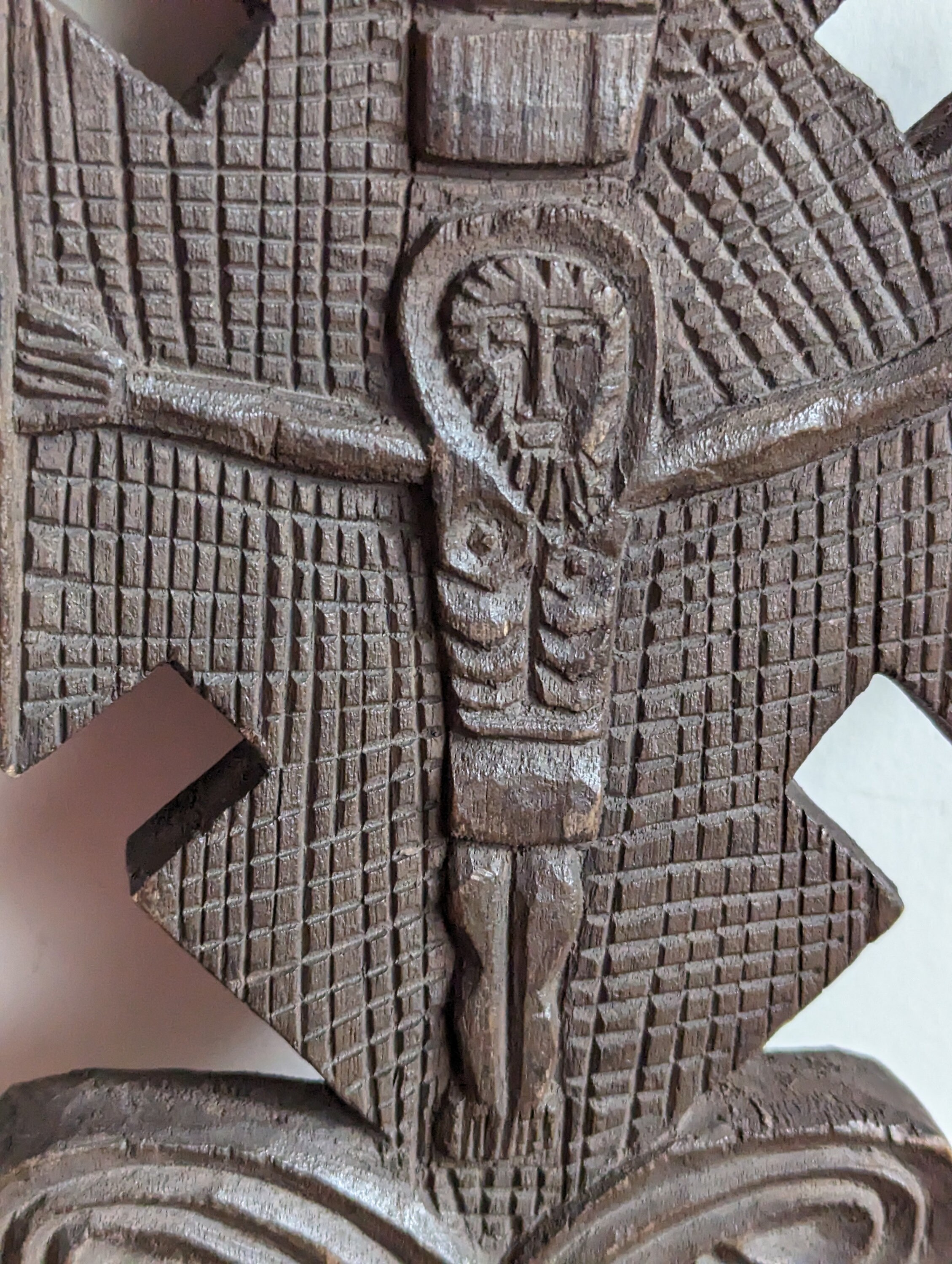 Antique Ethiopian Orthodox Coptic Wood Intricate Design Processional ...