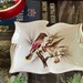 Lovely Vintage Cedar Waxwing Cardinals Grosbeaks Birds Hand Painted ...