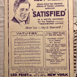 1926 Rio Rita by Harry Tierney the Radio Screen Picture Operetta ...