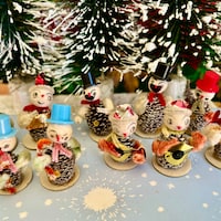 Holiday Pine Cone People - Etsy