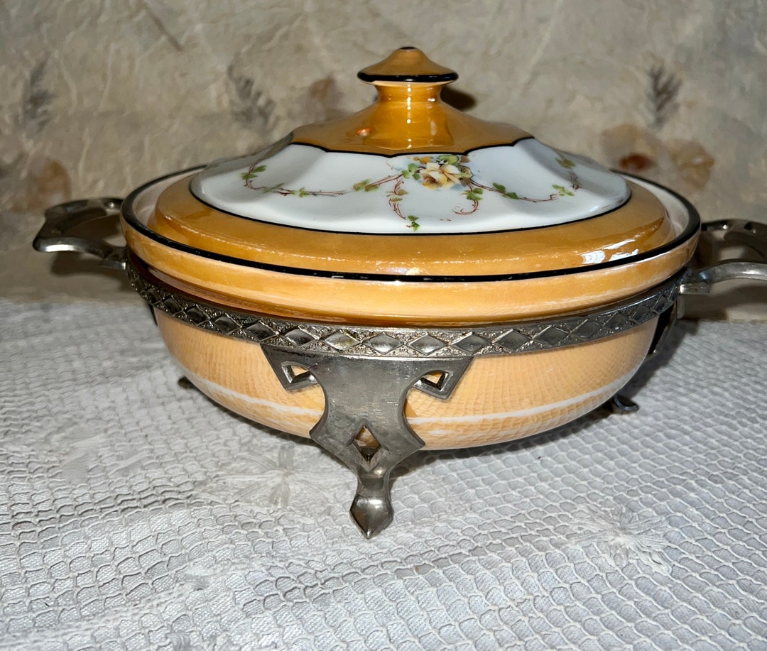 1930s Art Deco Hand Painted Lusterware Fraunfelter Royal Rochester ...