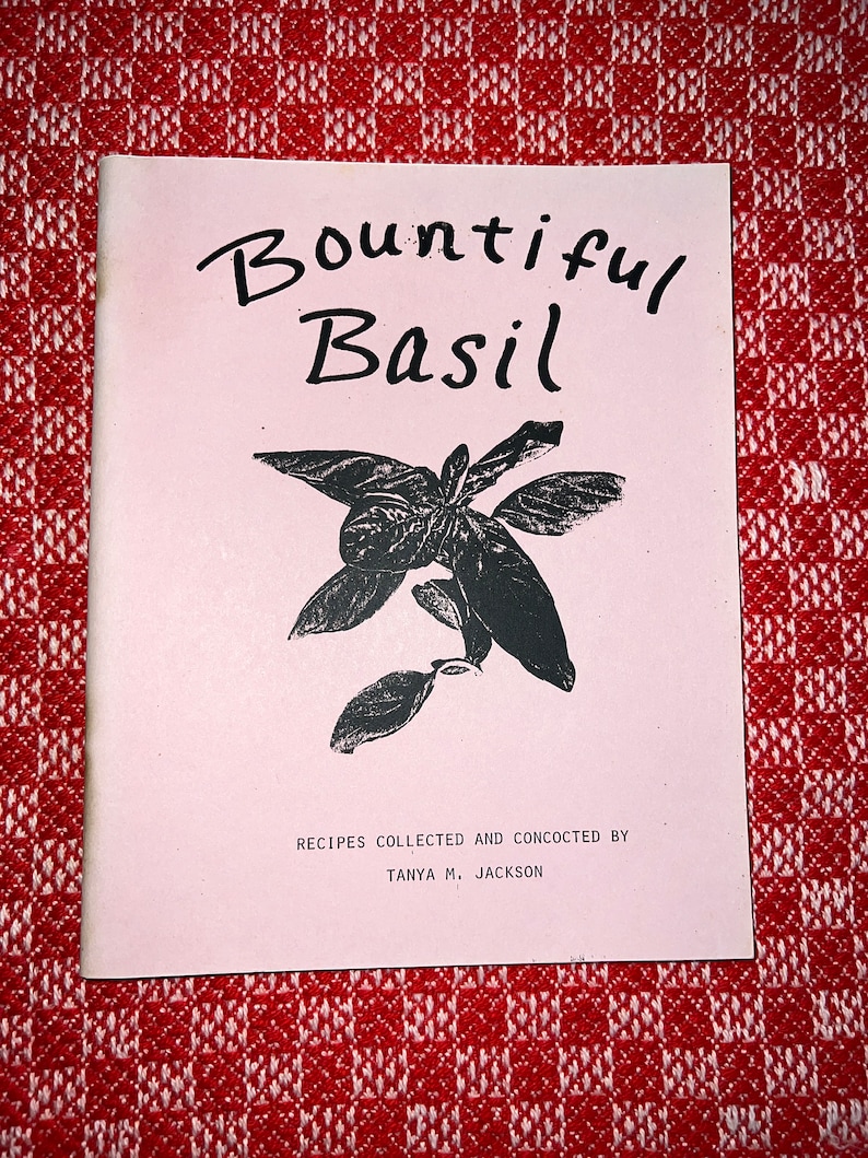 Vintage Cookbook Bountiful Basil Recipes 1988 Herbs Culinary by Tanya ...