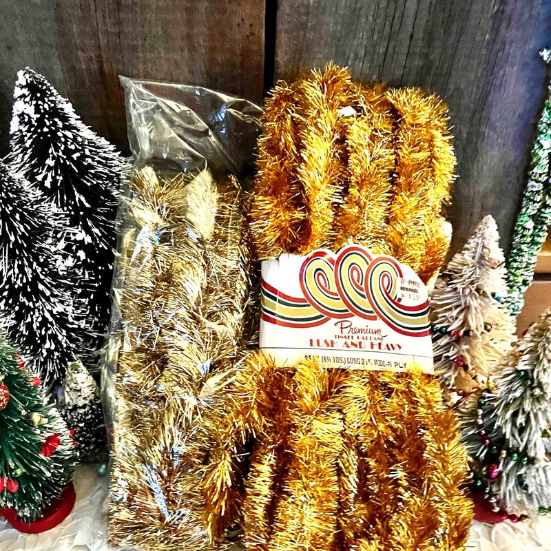 Old Fashioned Christmas Tinsel - Etsy