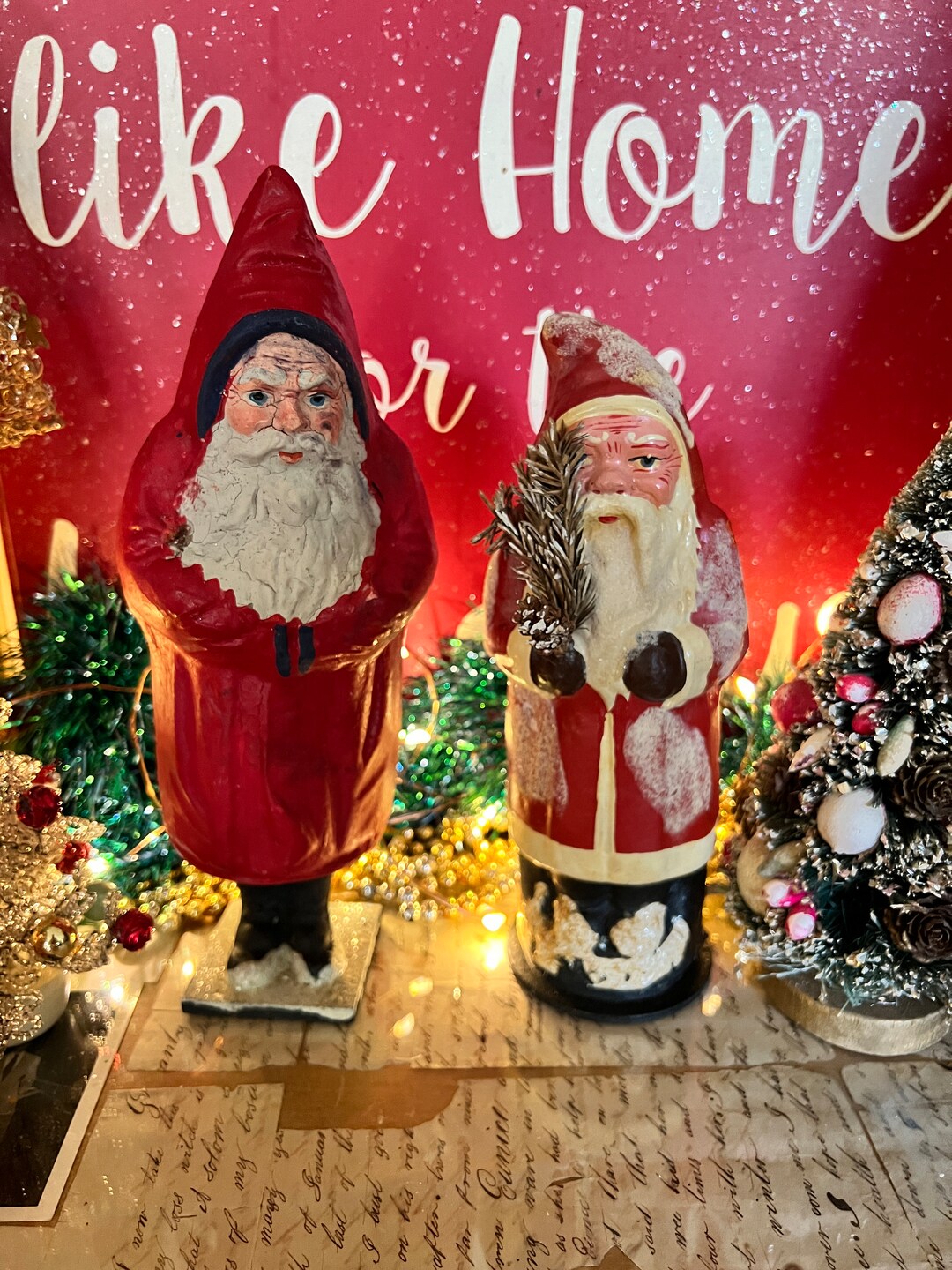 Rare Find Early German St Nicholas Belsnickle Santa Christmas Paper ...